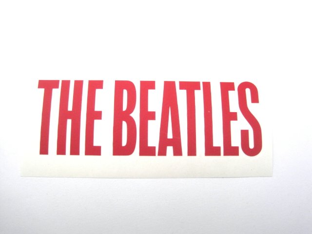 The Beatles Red Logo Sticker