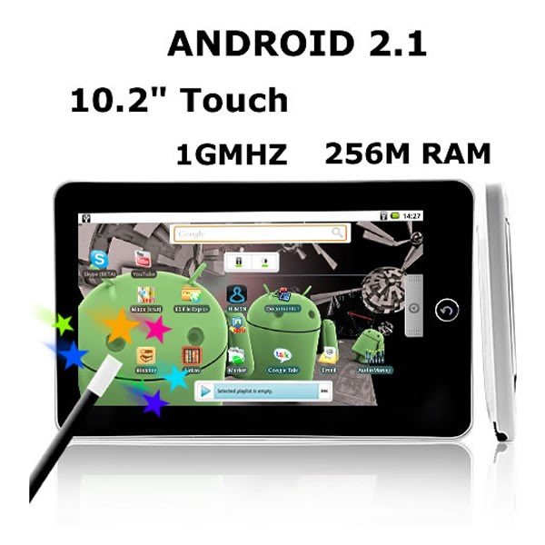 Epad/ Apad A8 10.2 Inches Touch Screen MID Tablet PC Wifi Android2.1