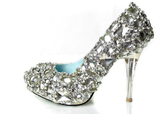 Swarovski Crystals And Rhinestone Bridal Shoes S034