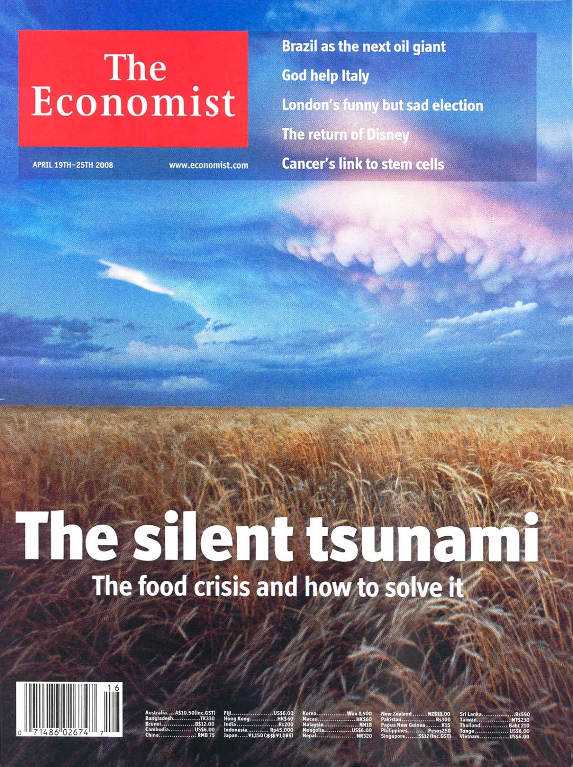 1 Year Subscription to The Economist (51 Issues)