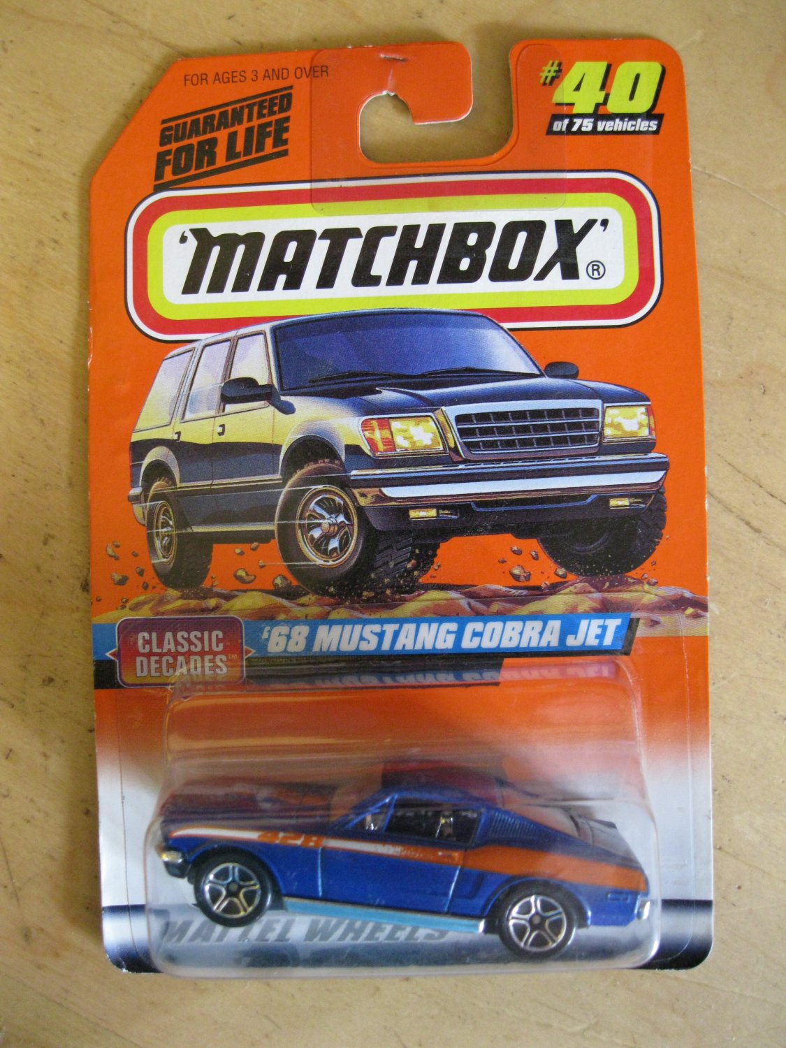 Matchbox : Classic Decades #40 of 75 : '68 Mustang Cobra Jet