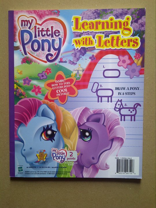 My Little Pony G3 : Learning with Letters Book #2