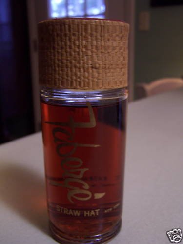 Vintage Faberge Straw Hat Cologne Extraordinaire-2 oz
