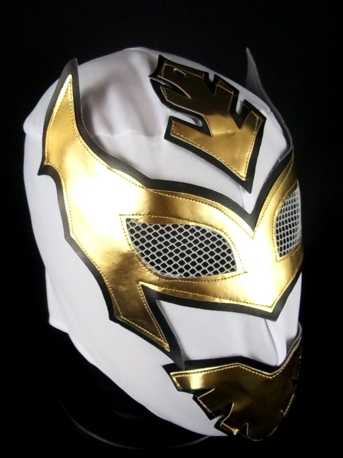 SIN CARA WHITE ECONOMIC KIDS SIZE MEXICAN WRESTLING MASK