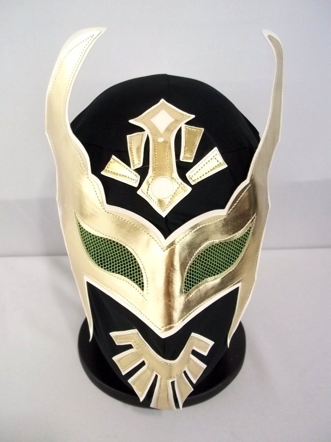 SIN CARA BLACK ADULT SIZE MEXICAN WRESTLING MASK
