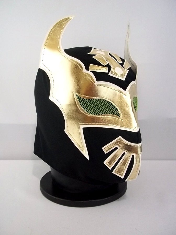 SIN CARA BLACK ADULT SIZE MEXICAN WRESTLING MASK