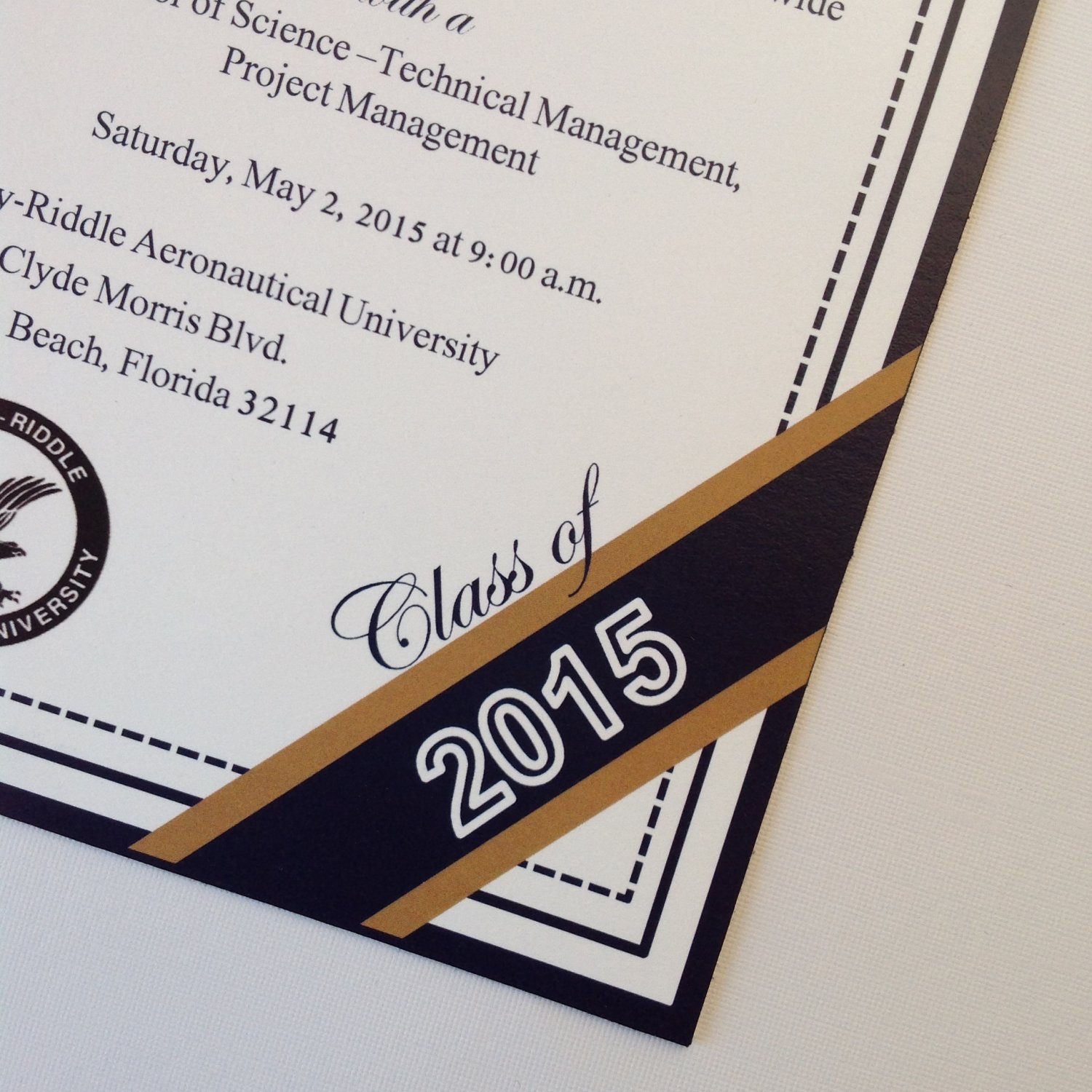 Paper Therapy | Graduation | Invitation-Corner slash