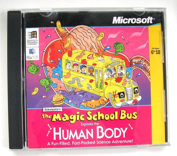 Microsoft Magic School Bus Human Body (1995) CD-ROM