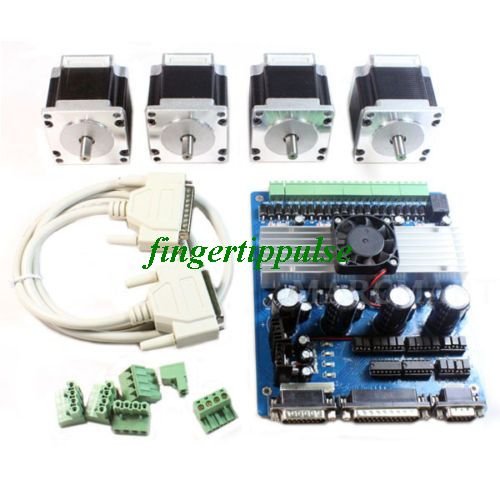 4 Axis Tb6560 Stepper Driver Nema 23 Motor 56mm Cnc Kit