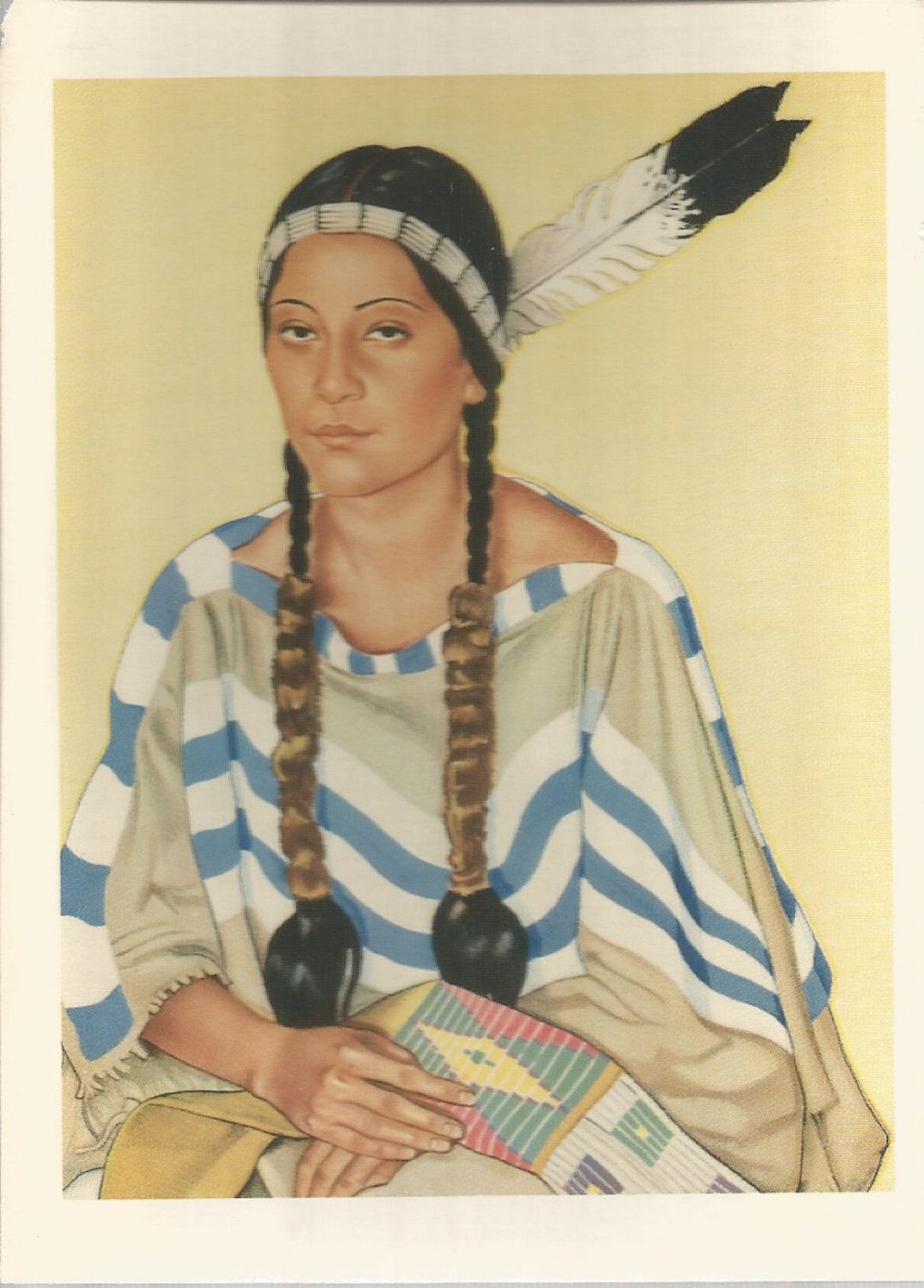 "Morning Star- better known as Agnes Clark " by Winold Reiss postcard (#26)