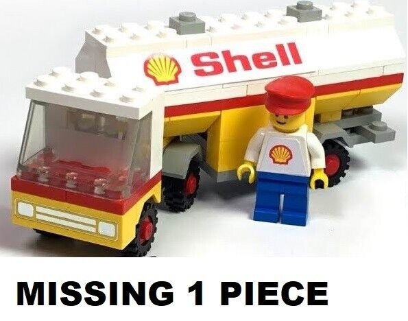 LEGO 671 Shell Fuel Pumper Tanker + Instructions Gas Truck NEAR MINT