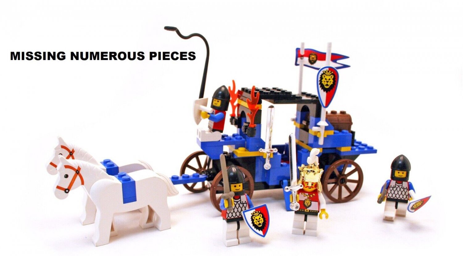 LEGO Castle Set 6044 King's Carriage Royal Knights King Leo MINT
