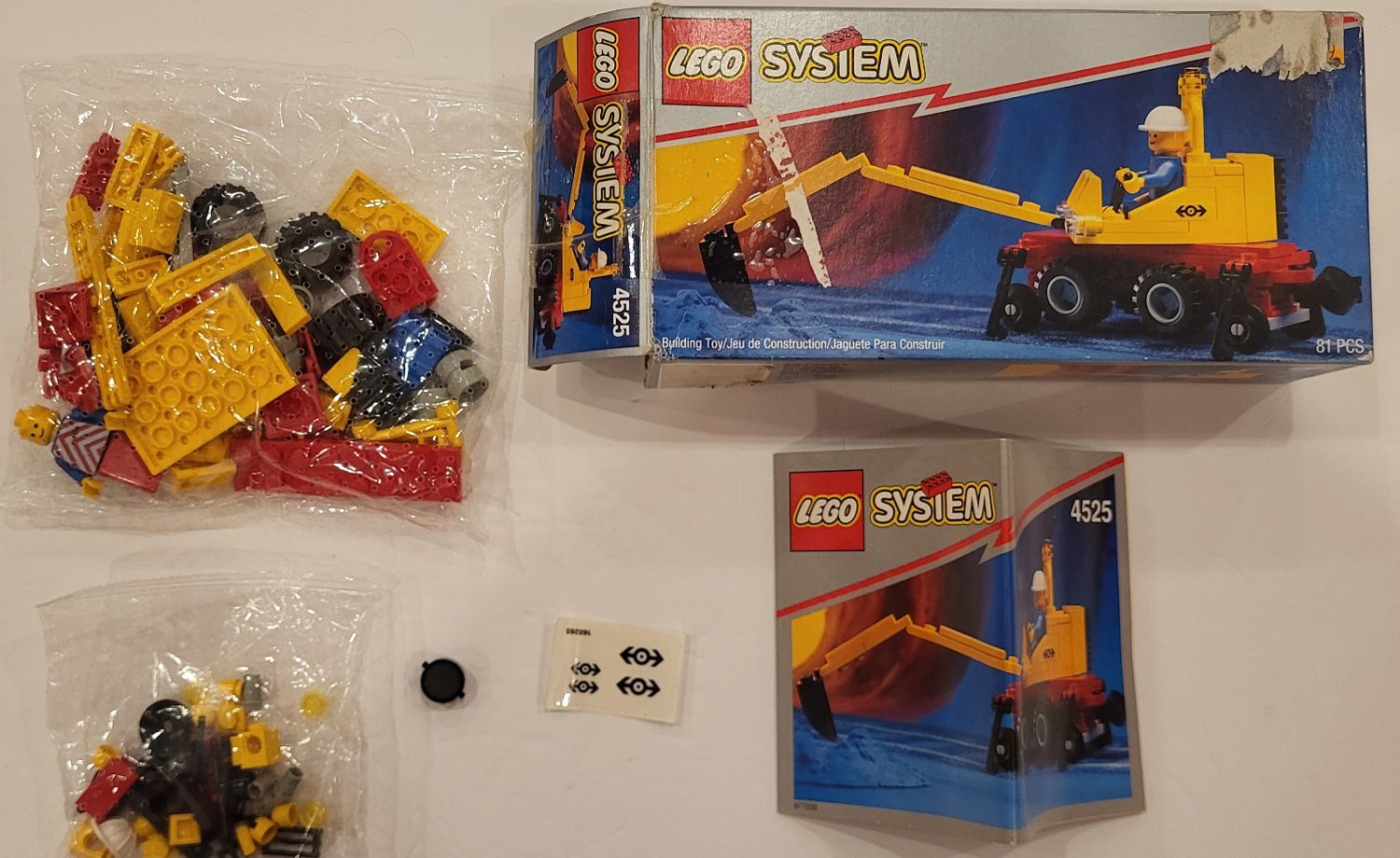 LEGO Train Set 4525 Road N' And Rail Repair 100% Complete NEW