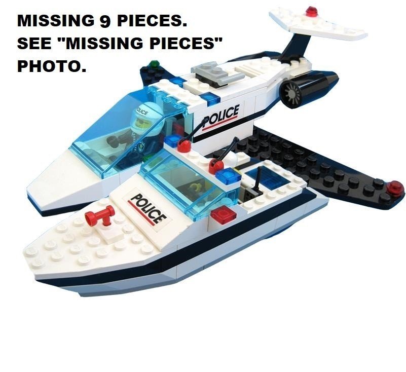 LEGO Police Set 6344 Jet Speed Justice City Town Boat Harbor