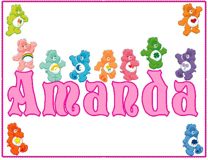 Carebears/Care Bears Personalized Name Art Print