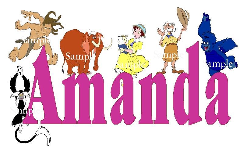 Tarzan Personalized Name Art Print #1