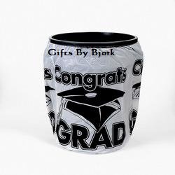 CONGRATS GRAD GRADUATION PARTY TRASH CAN COVER 2011