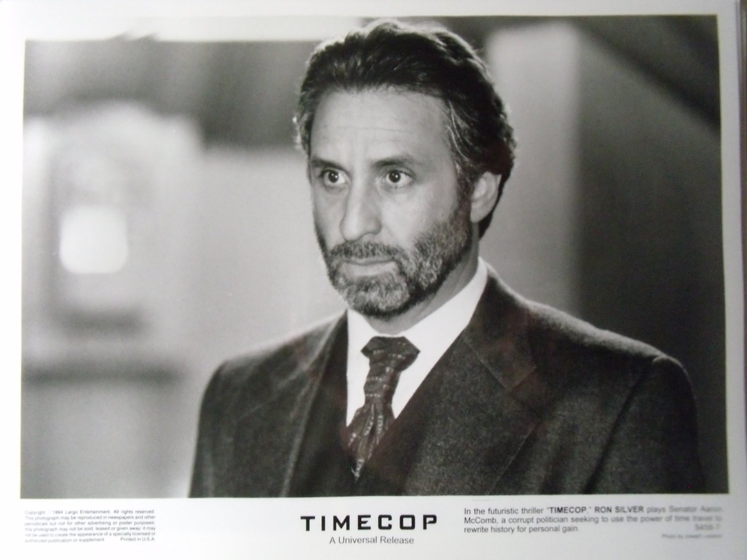 Timecop 1994 photo 8x10 ron silver 5458-7