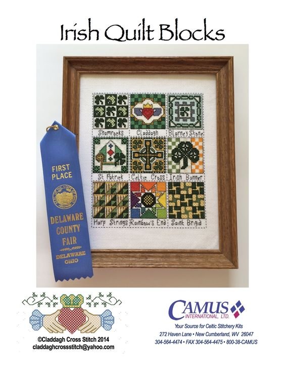 Irish Quilt Blocks Set 1 Chart