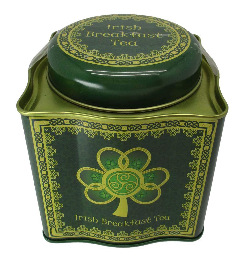 Irish Breakfast Tea Tin - Spiral Shamrock