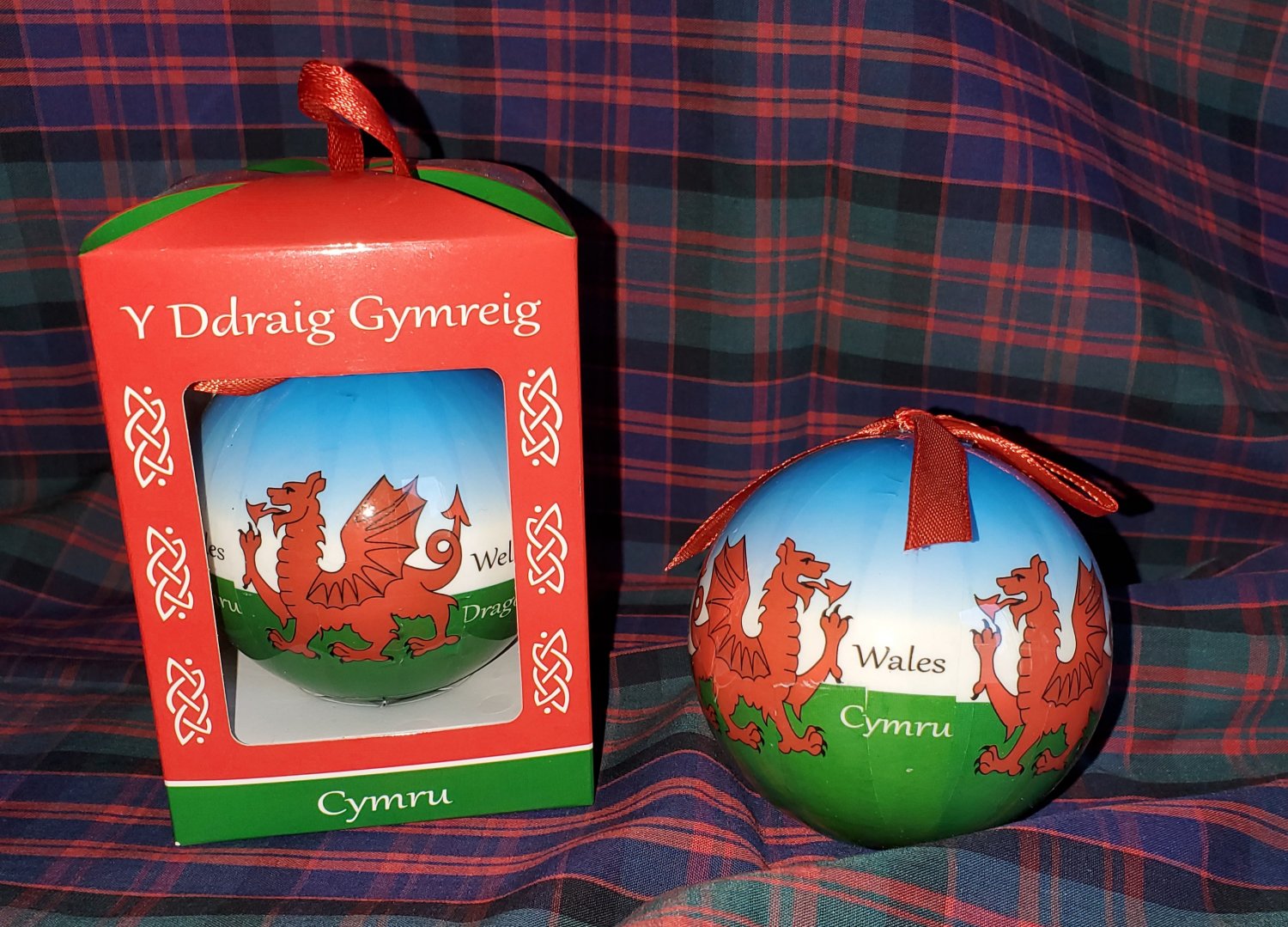 Welsh Dragon Christmas Ornament