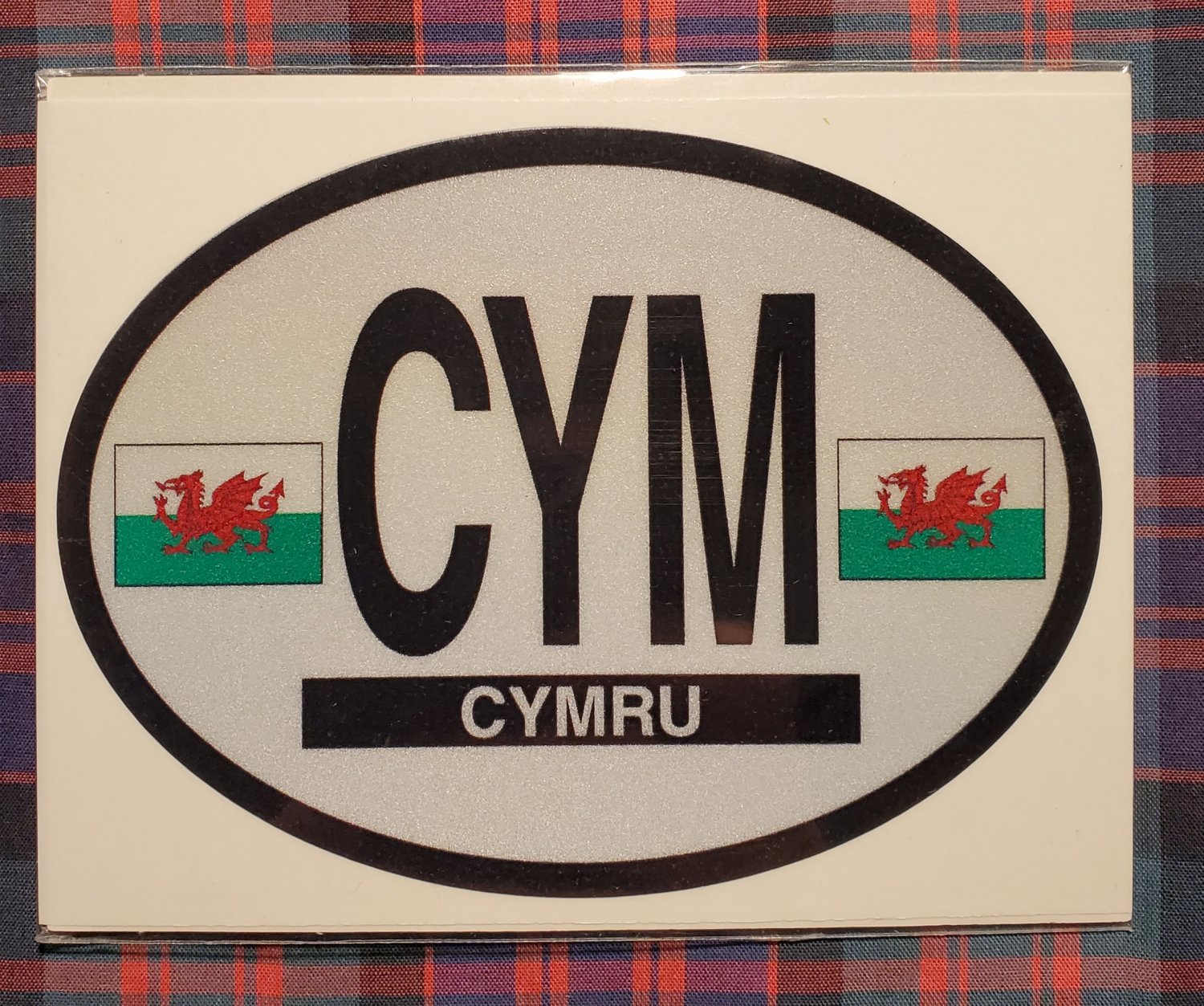 Cymru Oval Sticker - Wales, Welsh
