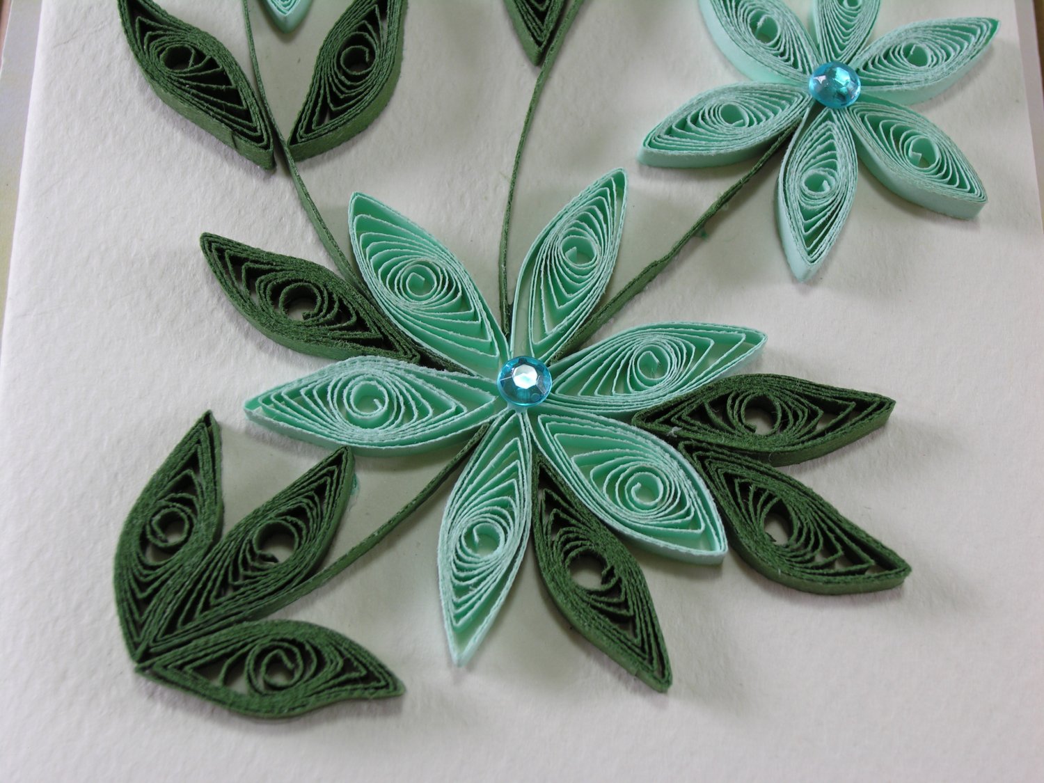 My handmade paper quilled gift card