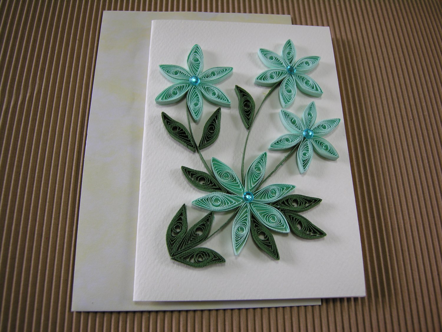 My handmade paper quilled gift card