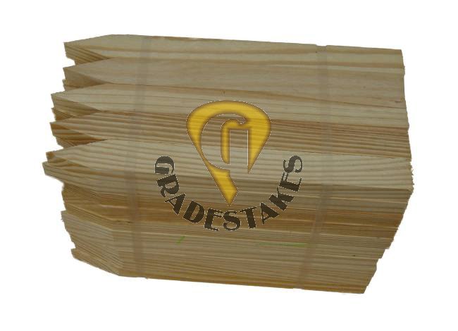 12 Inch 1 x 2 Survey Hub Wooden Stake (50pcs)