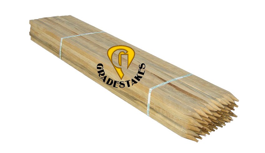 36 Inch 1 x 1 Survey Stakes (50 pcs)