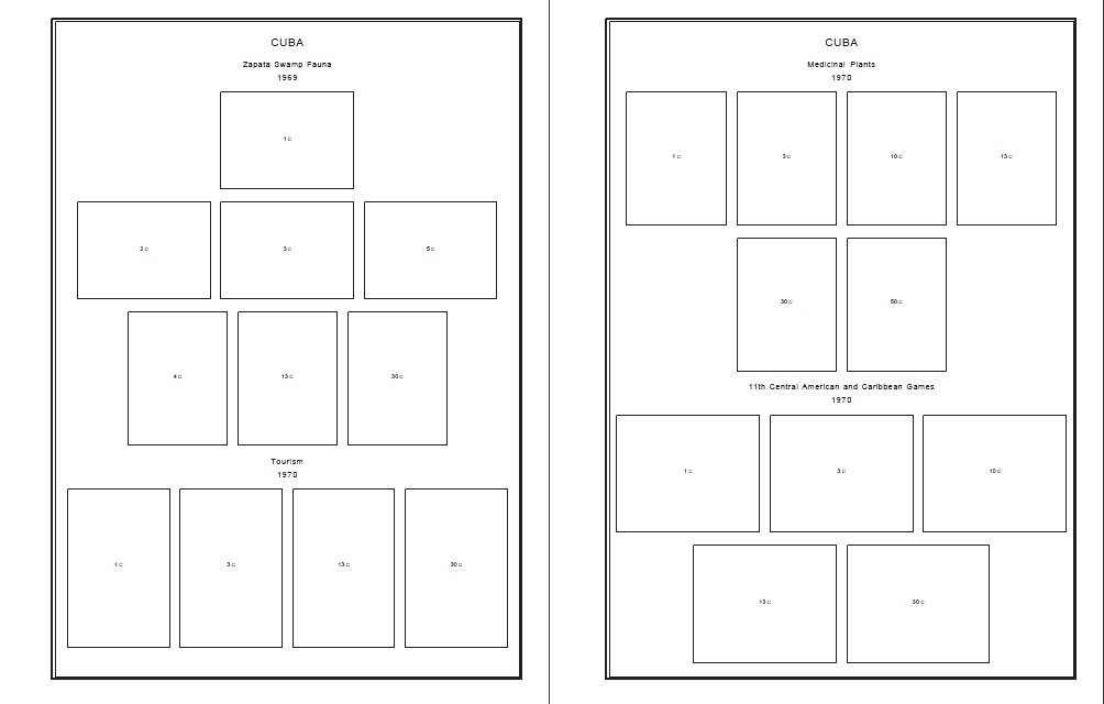 CUBA STAMP ALBUM PAGES 1855-2011 (711 pages)