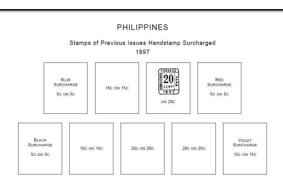 PHILIPPINES STAMP ALBUM PAGES 1854-2011 (548 pages)