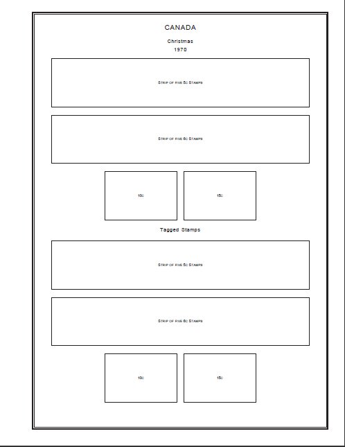 CANADA STAMP ALBUM PAGES 1851-2011 (430 pages)