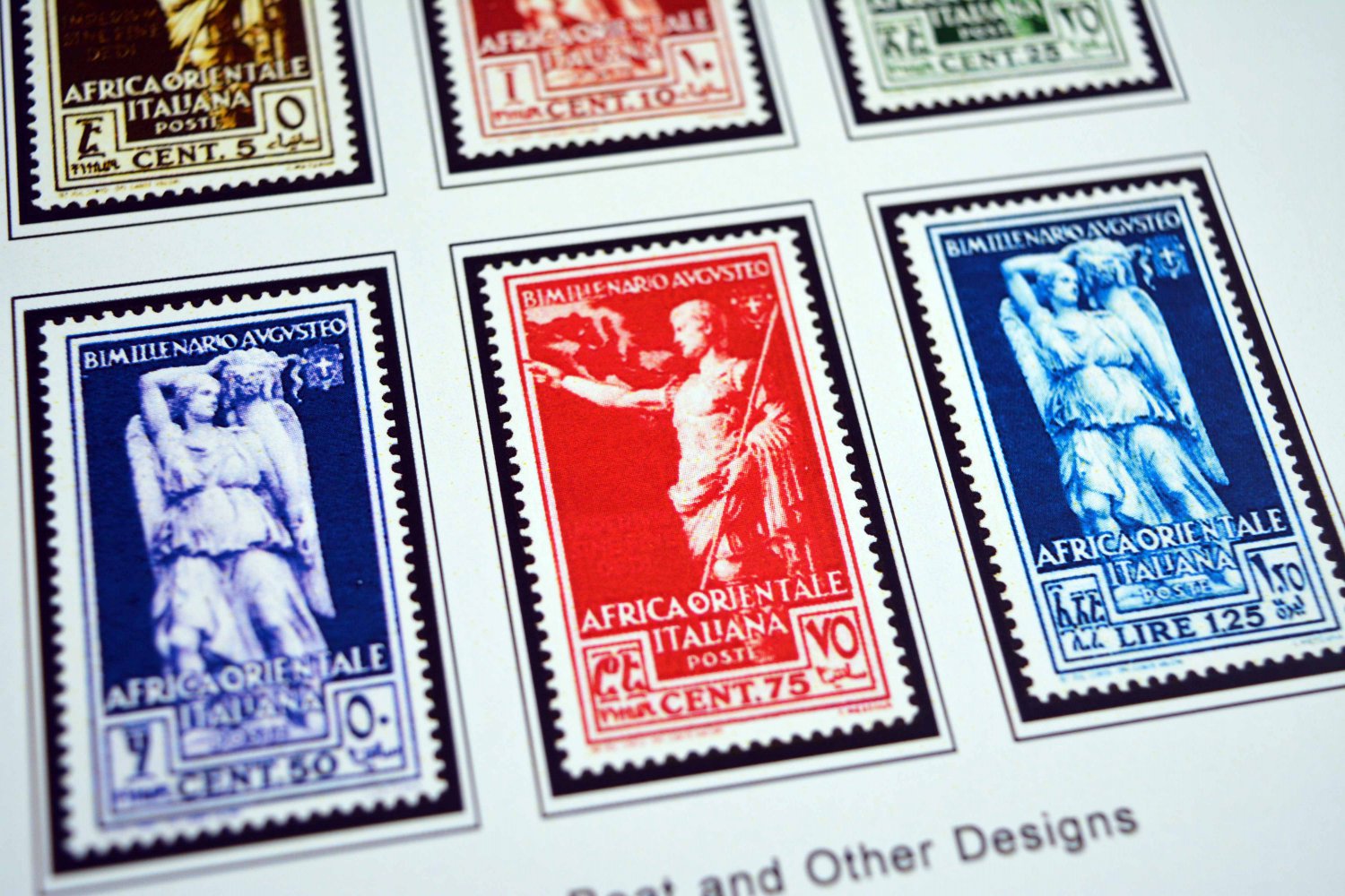 COLOR PRINTED ITALIAN EAST AFRICA 1938-1942 STAMP ALBUM PAGES (7 ...