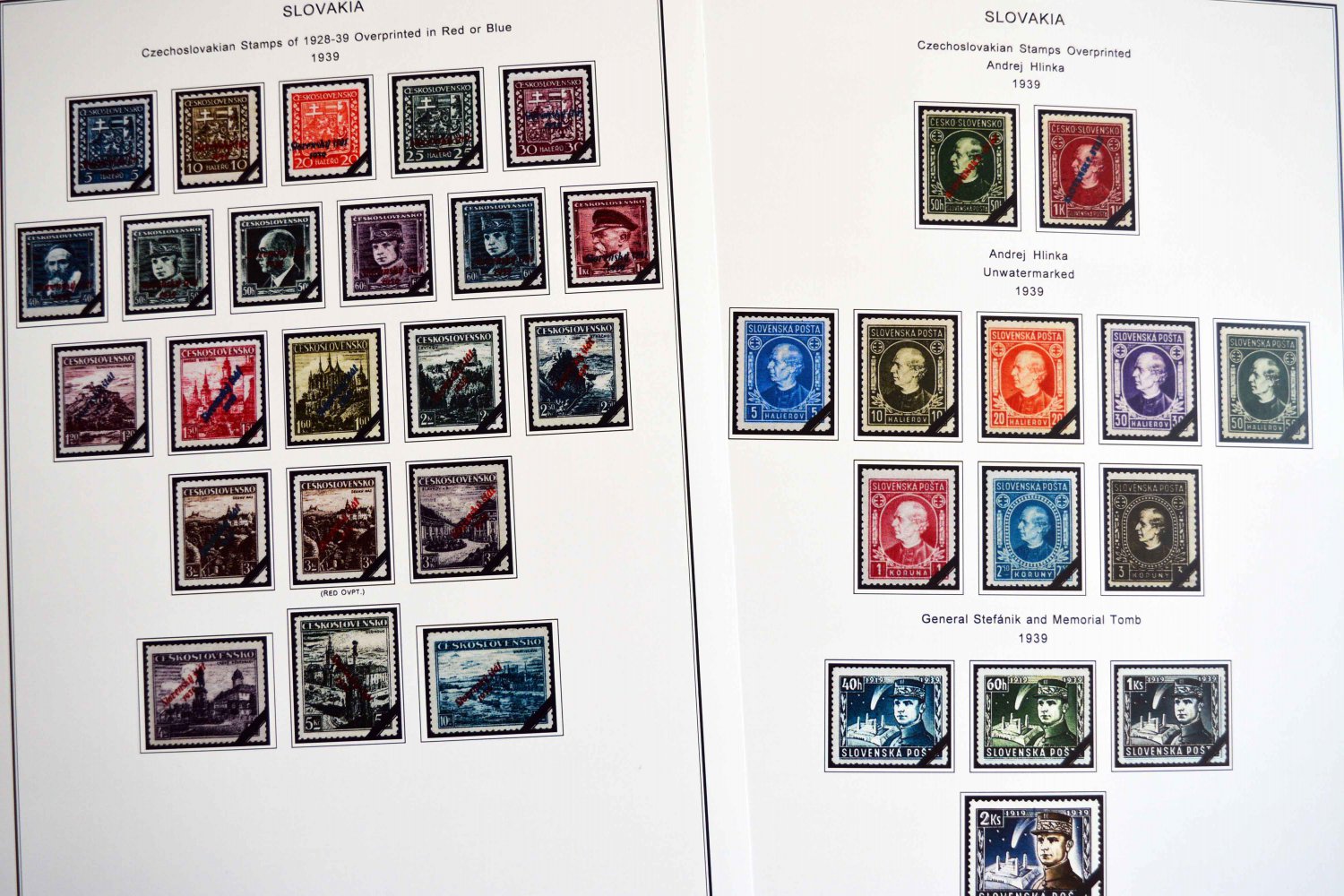 COLOR PRINTED SLOVAKIA 1939-2010 + 2011-2020 STAMP ALBUM PAGES (136 ...