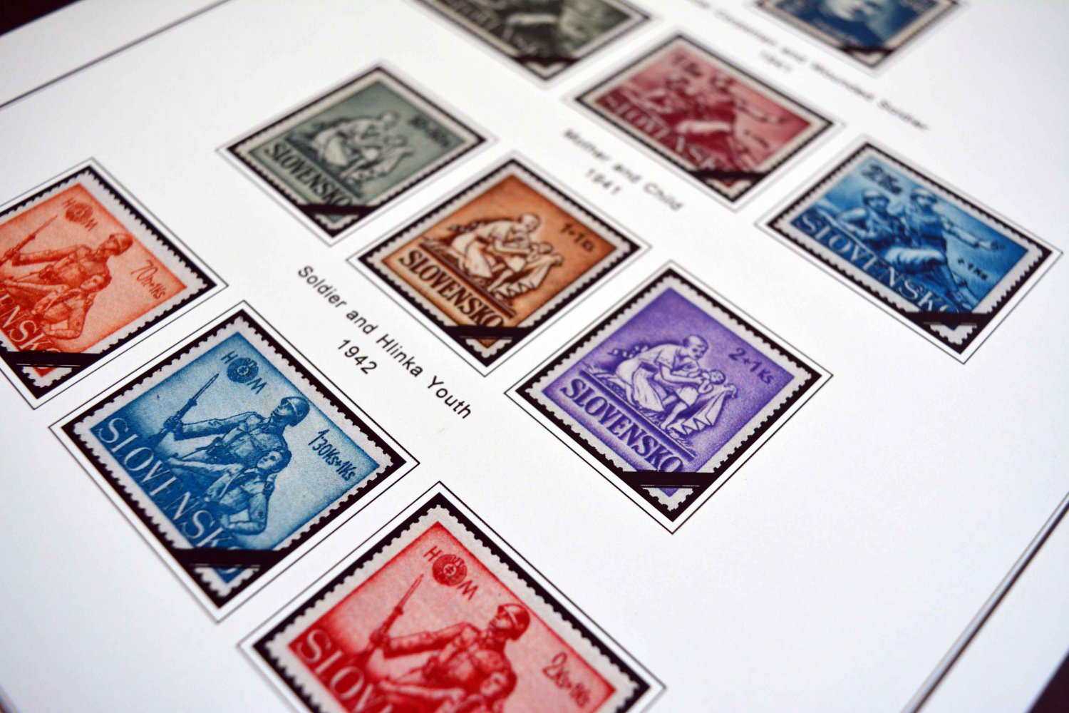 COLOR PRINTED SLOVAKIA 1939-2010 + 2011-2020 STAMP ALBUM PAGES (136 ...