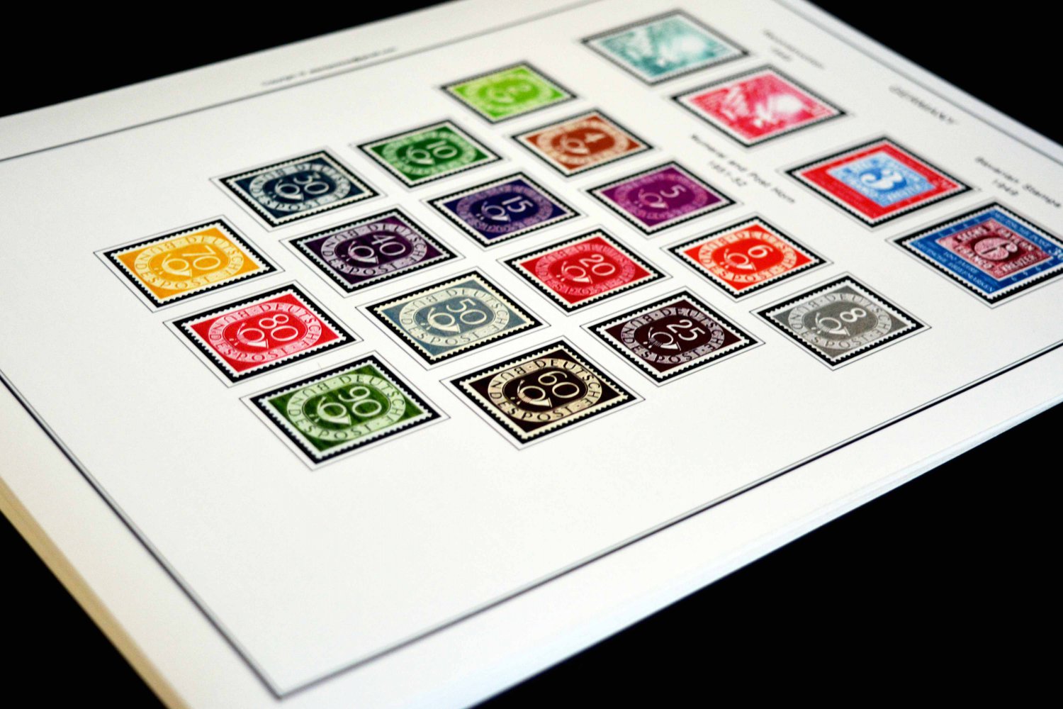 COLOR PRINTED GERMANY 1949-2010 STAMP ALBUM PAGES (299 illustrated pages)