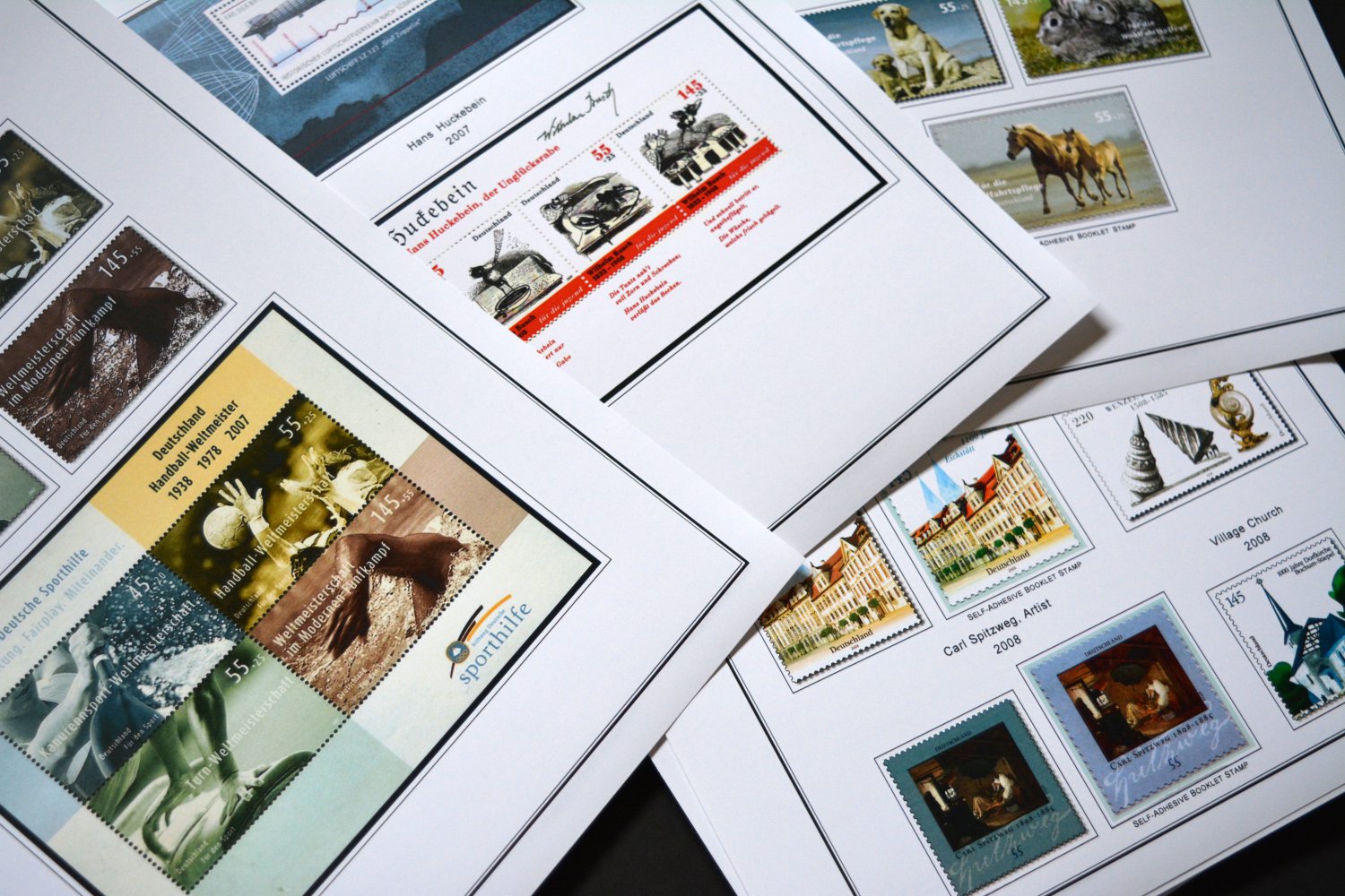 COLOR PRINTED GERMANY 1949-2010 STAMP ALBUM PAGES (299 illustrated pages)