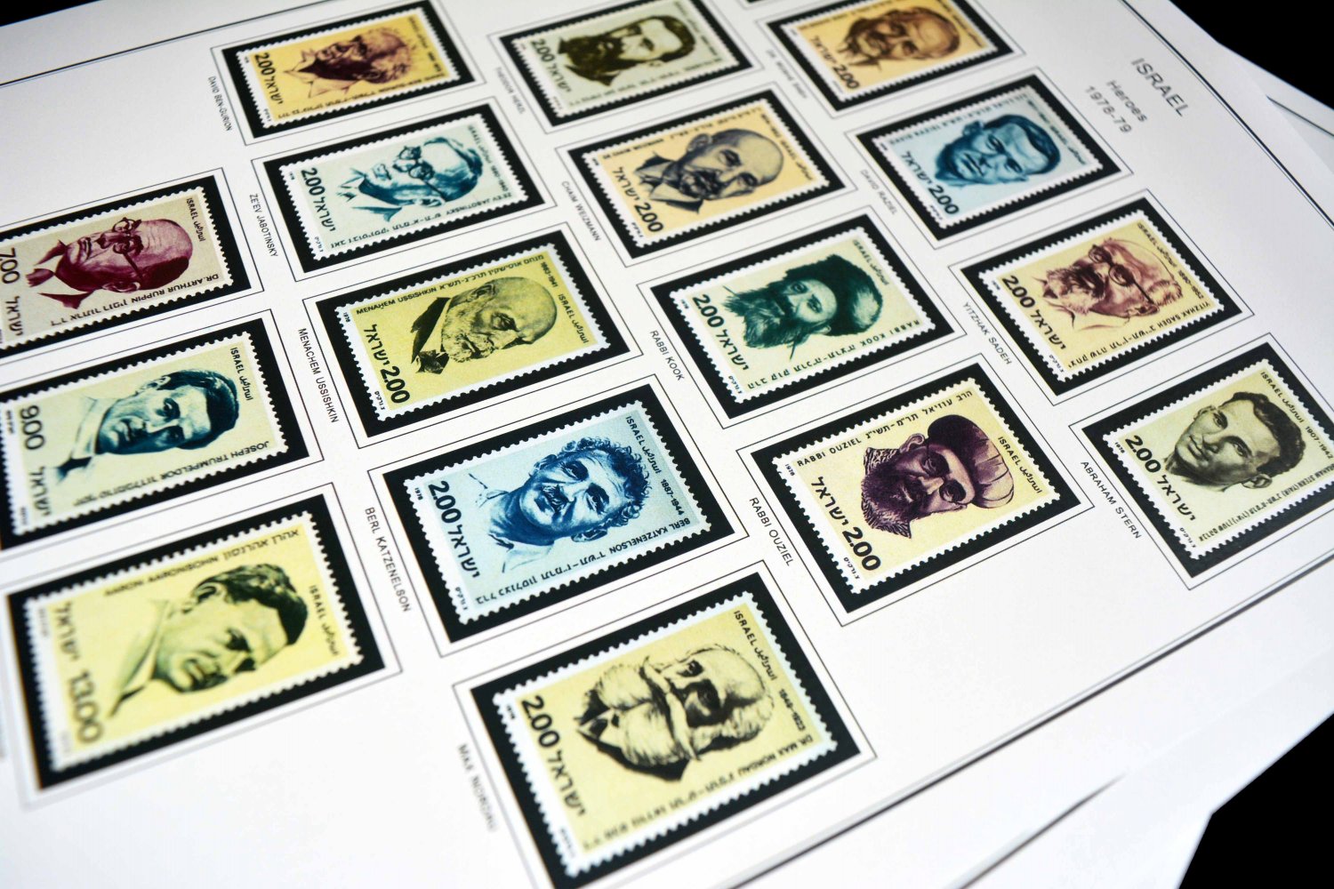 COLOR PRINTED ISRAEL 1948-2020 STAMP ALBUM PAGES (307 illustrated pages)