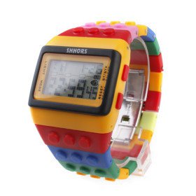 jelly table candy-color LED waterproof watch colorful