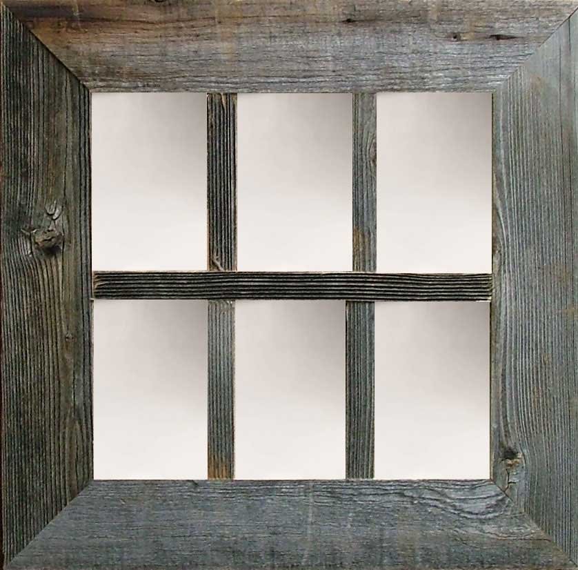 3" 6-Pane Barn Window Mirror