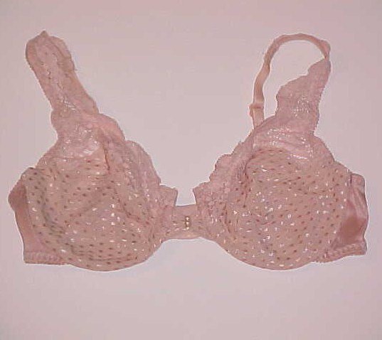 (SOLD for $9.99) Vintage Valentino Peach Salmon Lace Bra 34B