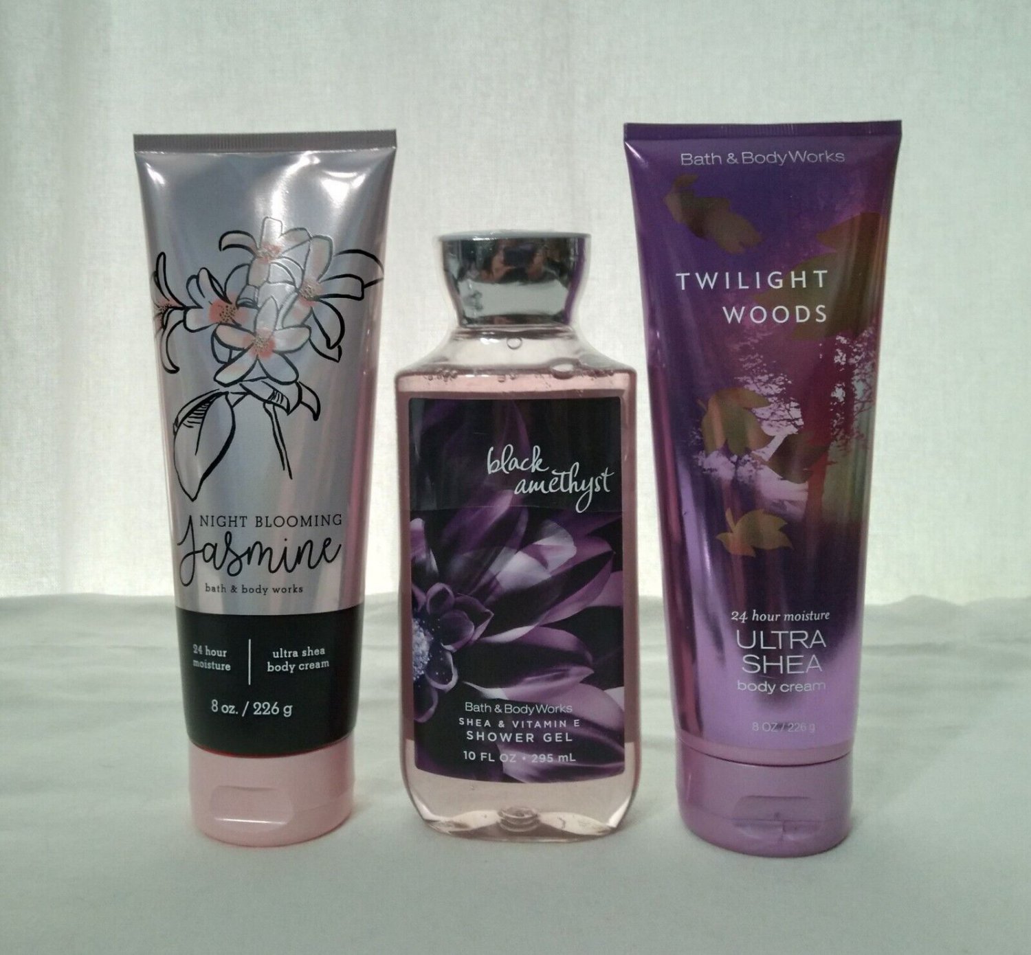 Bath & Body Works Shower Gel/Body Cream BLACK AMETHYST/JASMINE/TWILIGHT ...