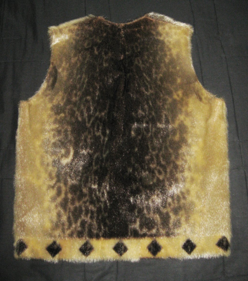 Vintage Russian Inuit Ladoga Ringed Sealskin Vest Jacket Coat