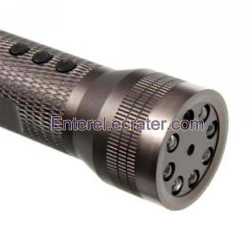 Mini IR Infrared LED Flashlight Spy Hidden Camera DVR