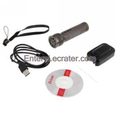Mini IR Infrared LED Flashlight Spy Hidden Camera DVR
