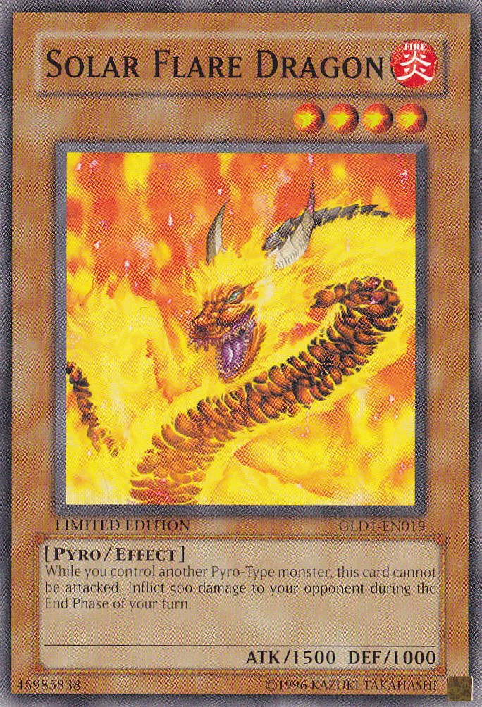 YU-GI-OH! SOLAR FLARE DRAGON x3 PLAYSET