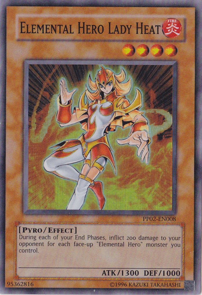 YU-GI-OH! ELEMENTAL HERO LADY HEAT-SUPER RARE
