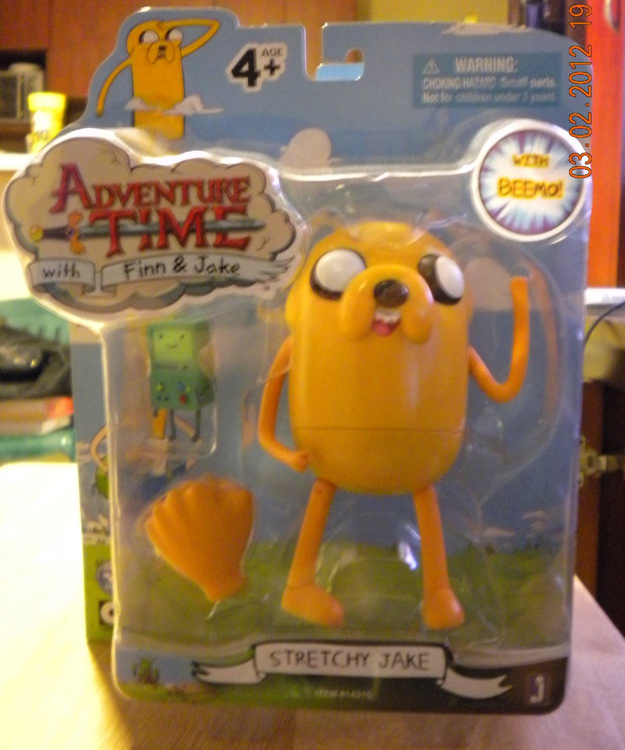 Adventure Time with Finn & Jake Stretchy Jake with Beemo New