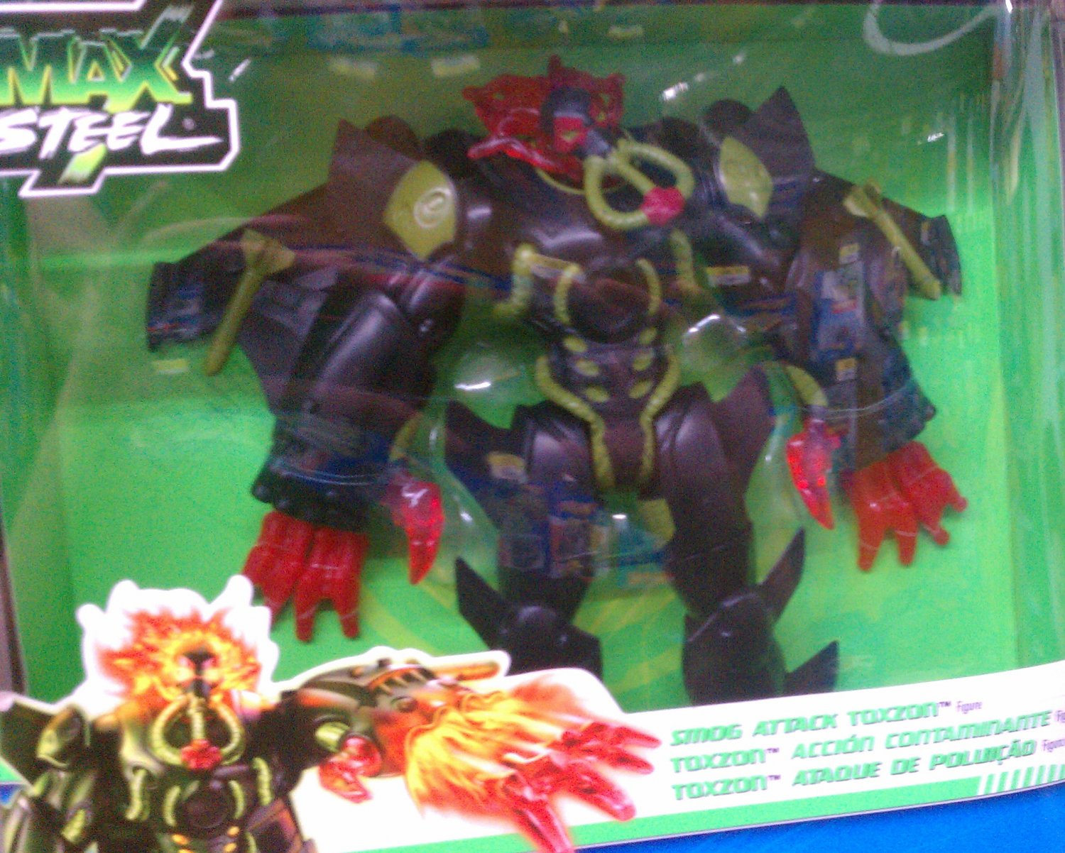 Mattel Max Steel N-Tek Adventures Smog Attack Toxzon Toxson New Rare VHTF
